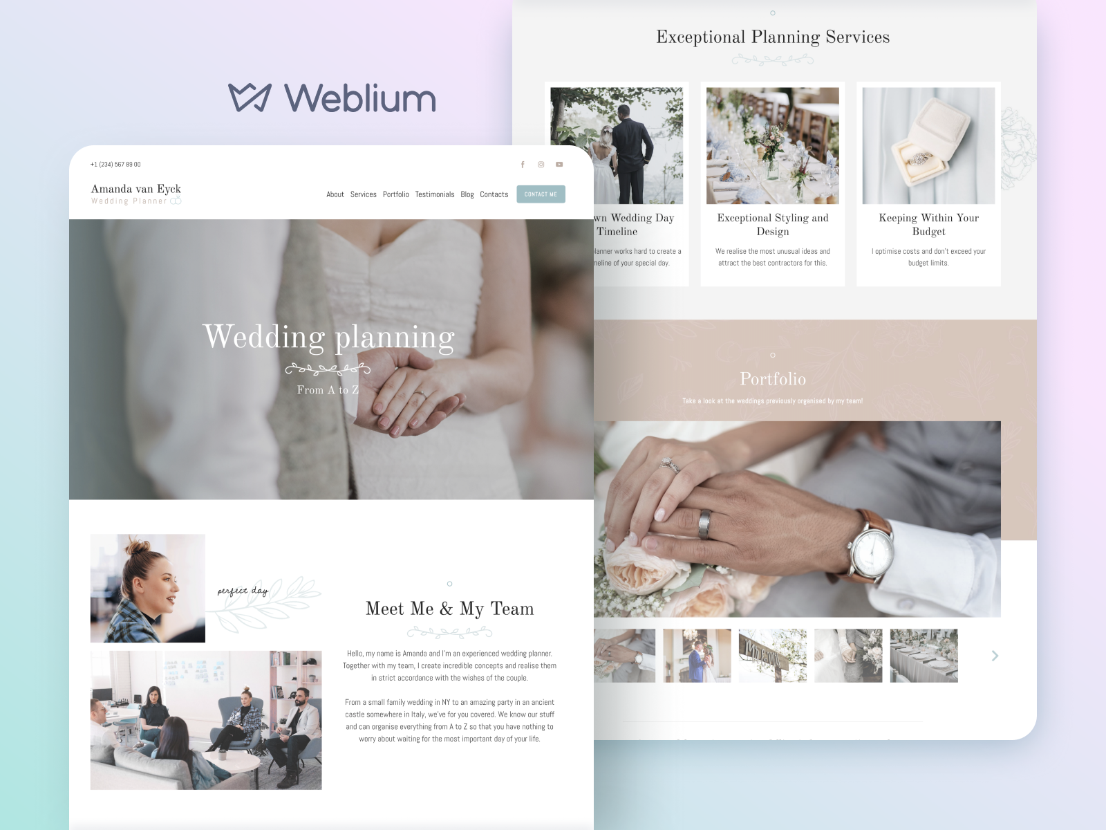 Wedding Planner Website Template Demo